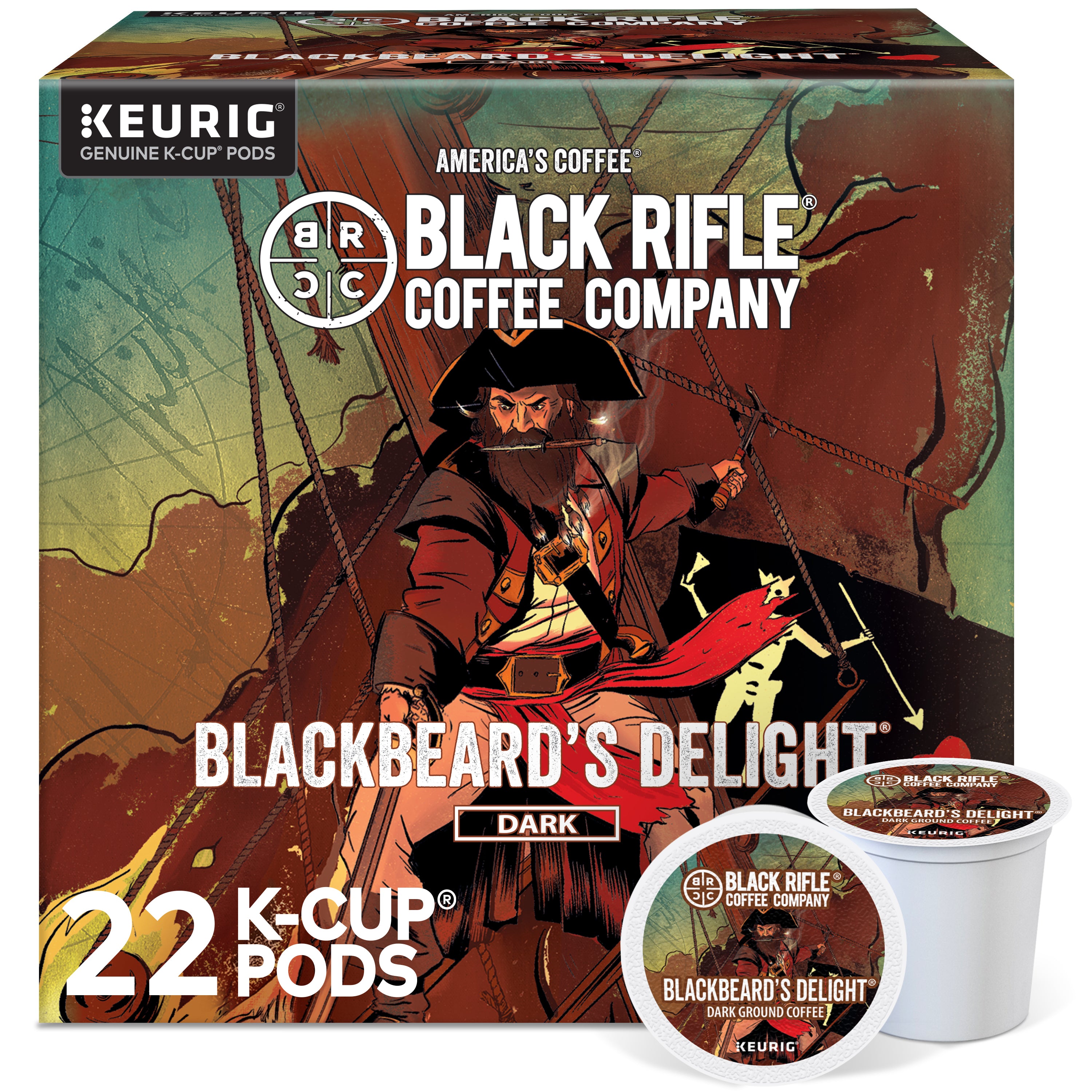 Black Rifle Coffee Company, Blackbeard’s Delight, Single Serve Keurig