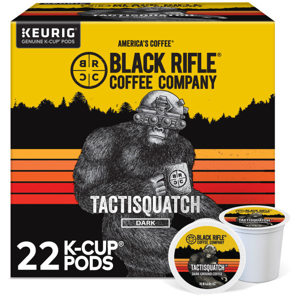 Black Rifle Coffee, Tactisquatch, Single Serve Keurig K-Cup Pods, Dark