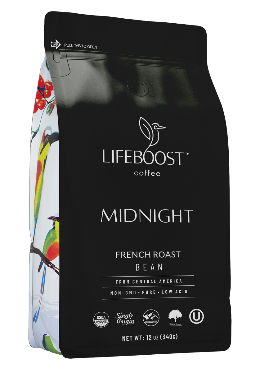 Lifeboost Midnight French Roast Whole Bean Coffee