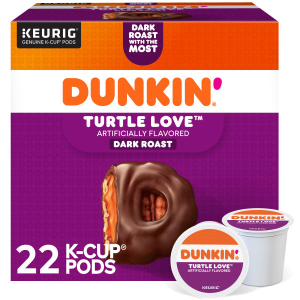 Dunkin' Turtle Love Dark Roast K-Cups | 11th Street Coffee